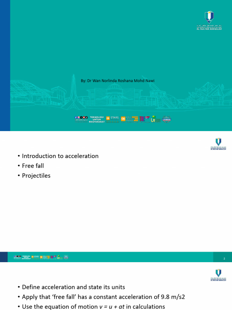 4) Linear Motion W4-W5 | PDF | Acceleration | Force