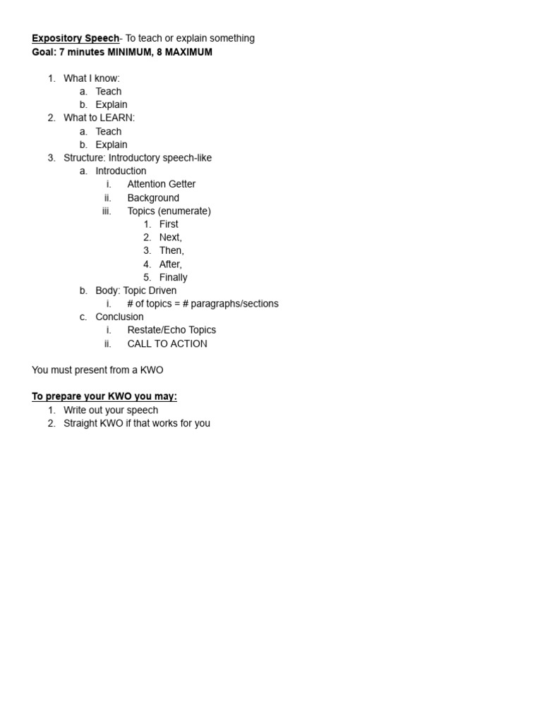 Adelyn Bae - Expository Speech-2 | PDF