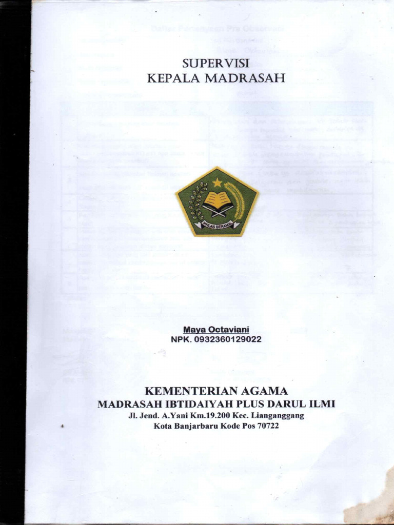 Supervisi KAMAD | PDF