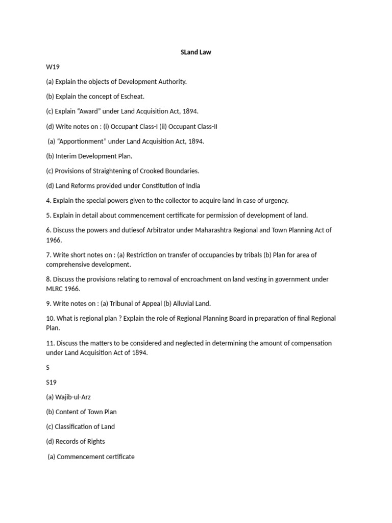 Land Law | PDF | Justice | Crime & Violence