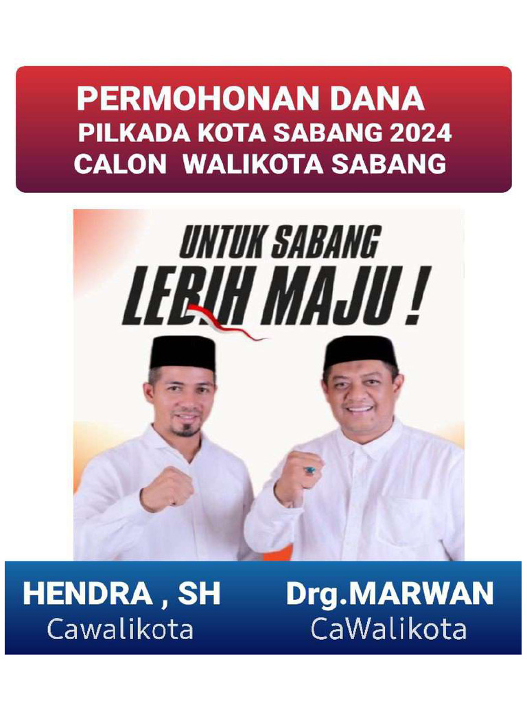 Proposal Permohonan Dana - DRG Marwan | PDF