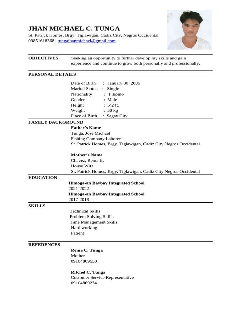 Resume Ni Bodje (1) - 031111 | PDF | Wellness