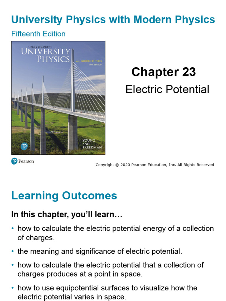 CH 23-Electric - Potential | PDF | Electric Field | Potential Energy