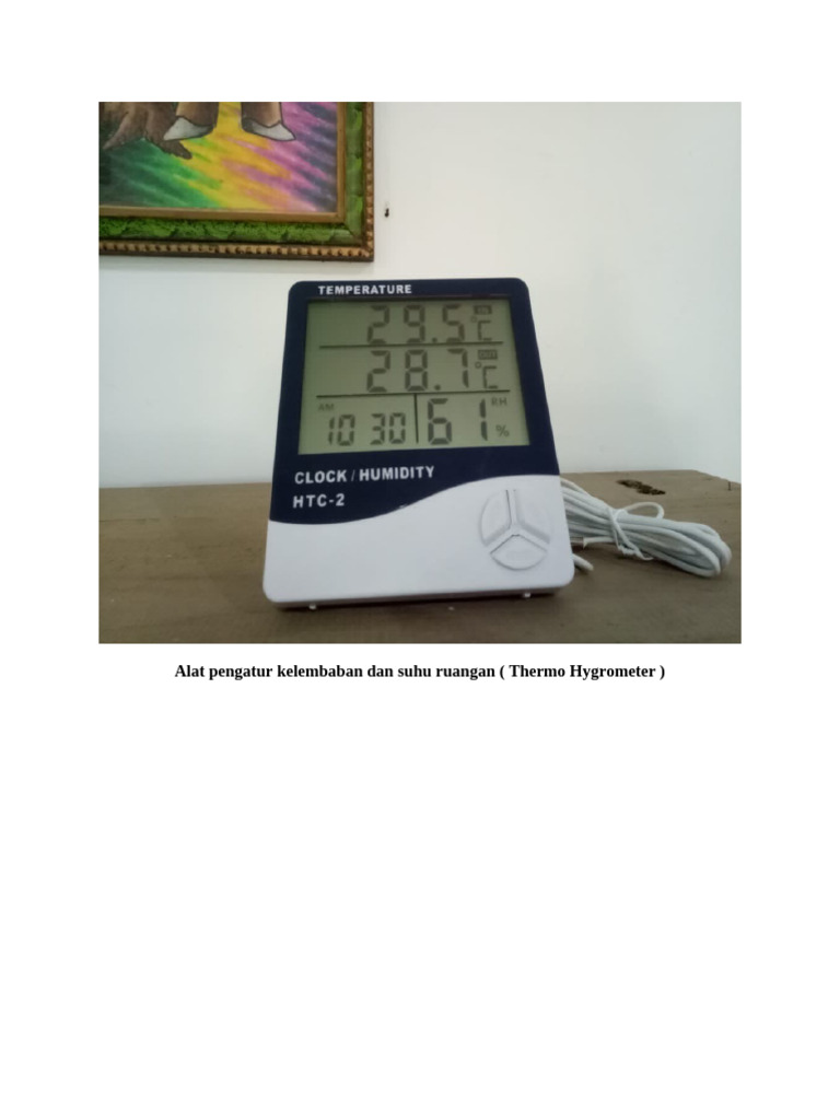 Alat Pengatur Kelembaban Dan Suhu Ruangan | PDF