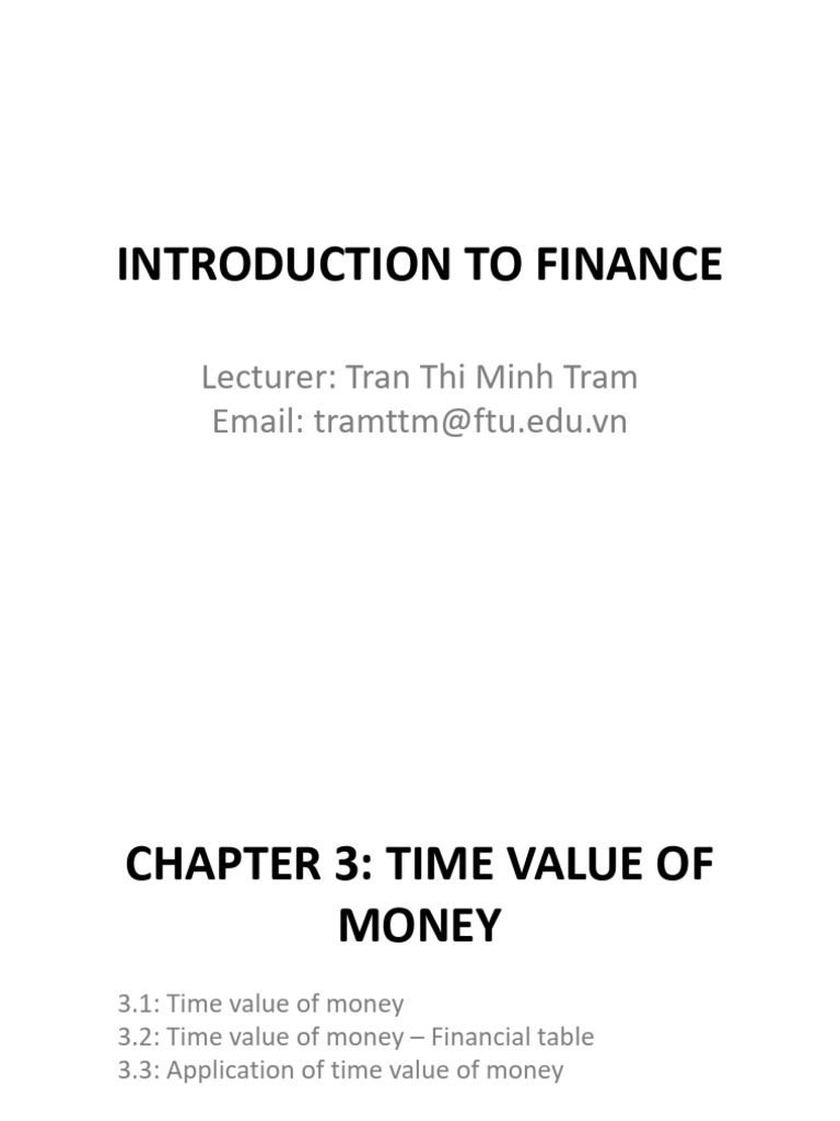 CHAPTER 3.3 - Application of TVM and Resource Allocation - sv4.0 | PDF | Net Present Value ...