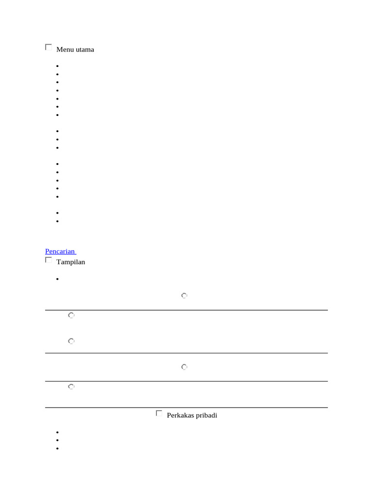 Menu Utama | PDF