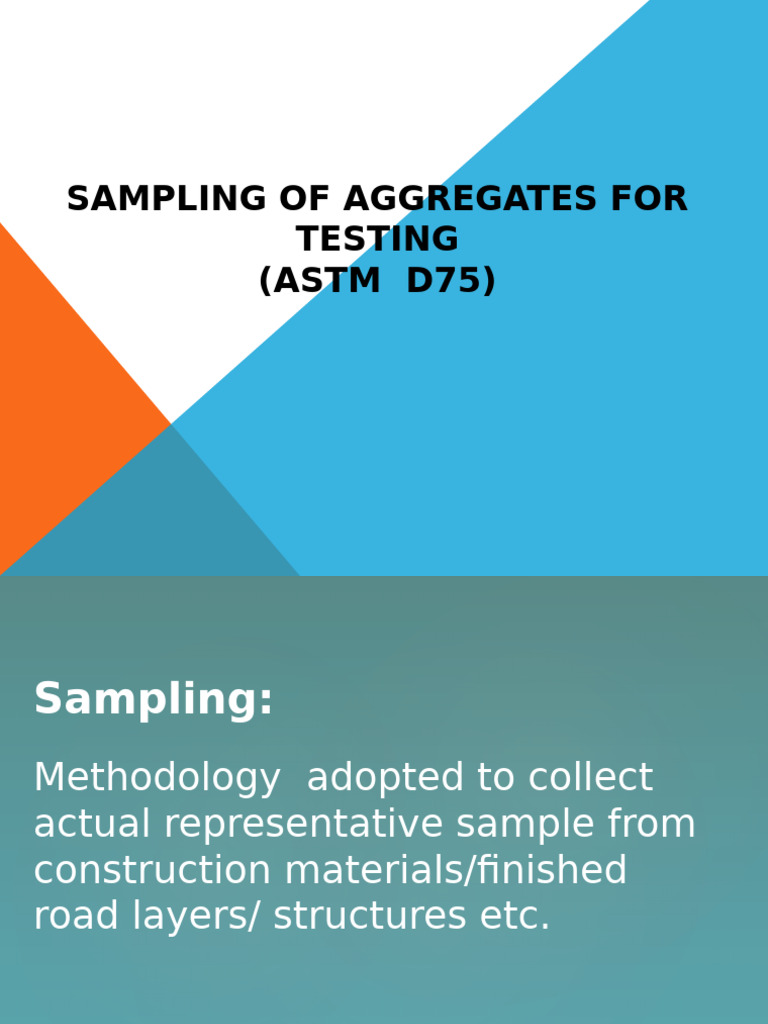 Sampling of Aggregate | PDF | Sampling (Statistics) | Construction ...