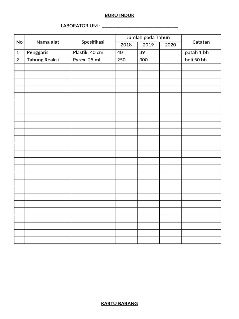 Buku Induk | PDF