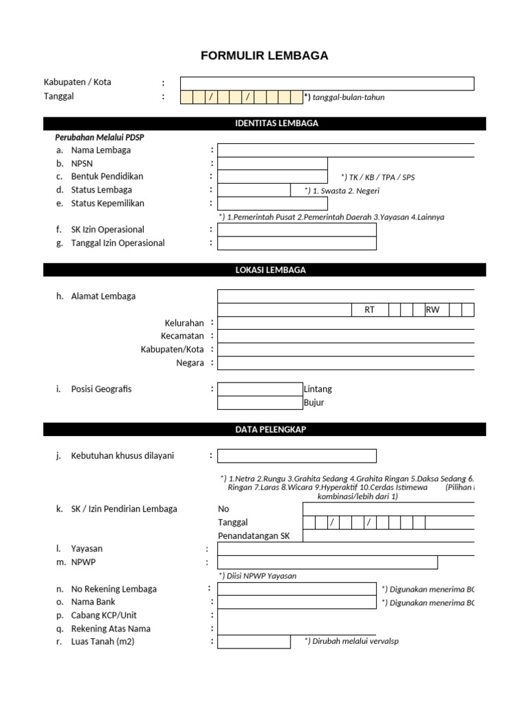 Formulir Pendf Siswa Baru 2022 Final | PDF