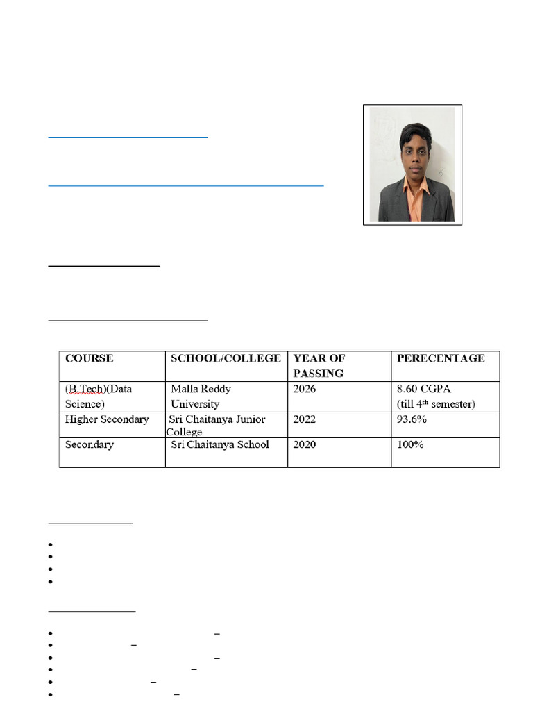 My CV Final-1-2 | PDF