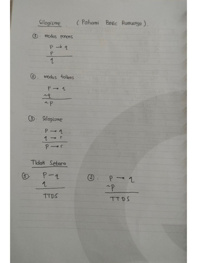 Catatan Silogisme Tiu | PDF