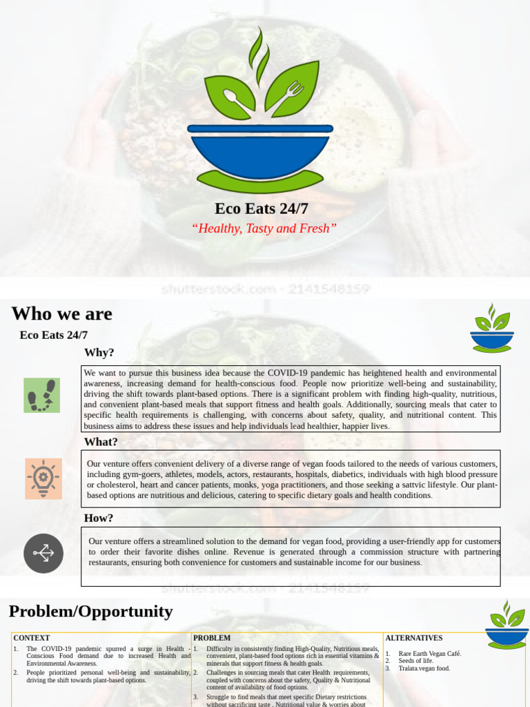 Eco - Eats - 247 - Wadhwani Final Complete | PDF | Veganism | Diet (Nutrition)