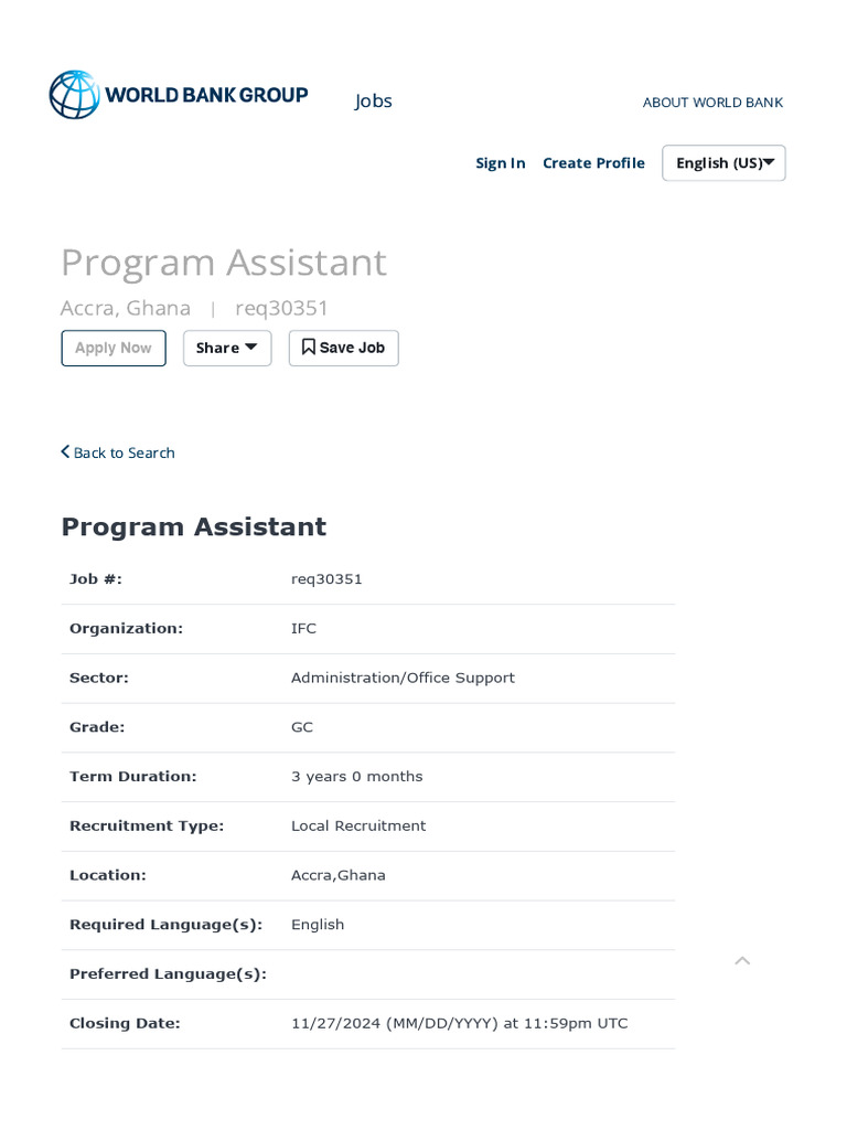 Program Assistant Job in Accra | PDF | Social Psychology