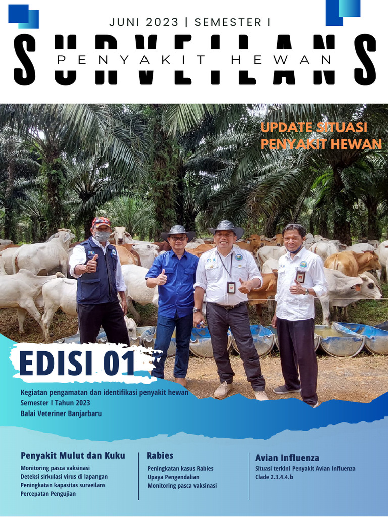 Surveilans - Pengamatan Dan Identifikasi Penyakit Hewan Semester I 2023 BVet Banjarbaru | PDF