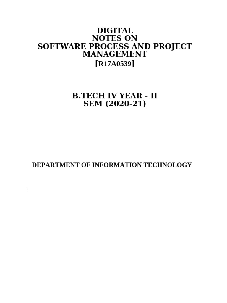 SPPM | PDF | Software Development Process | Project Management