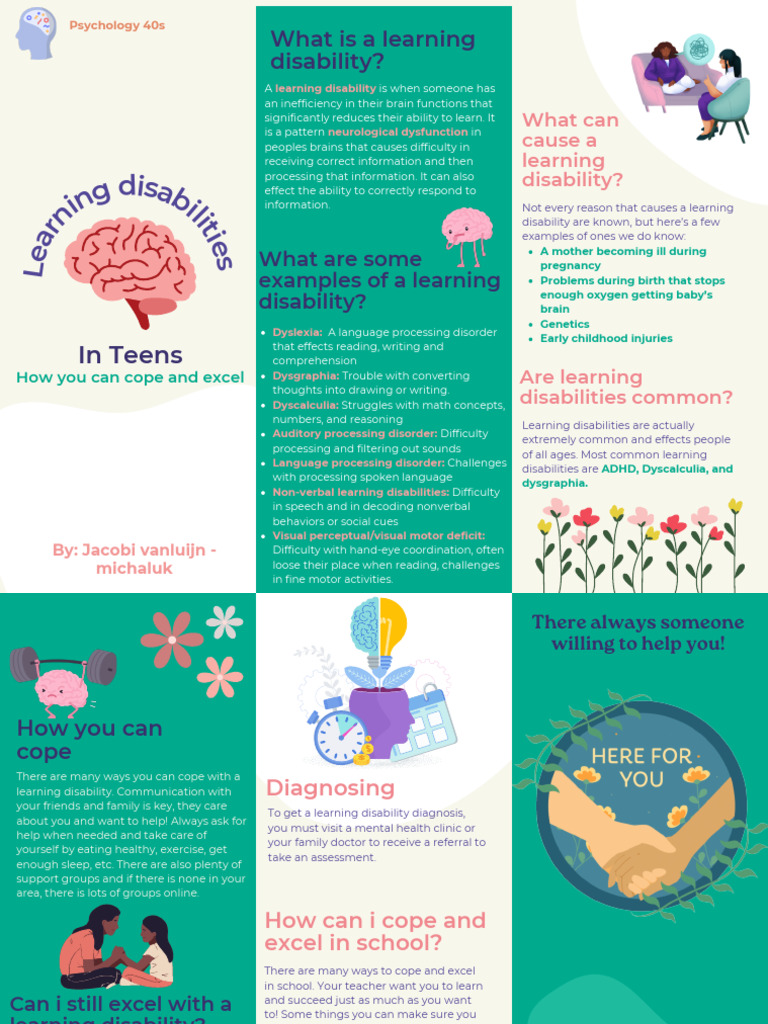 Psych Brochure | PDF | Learning Disability | Psychology