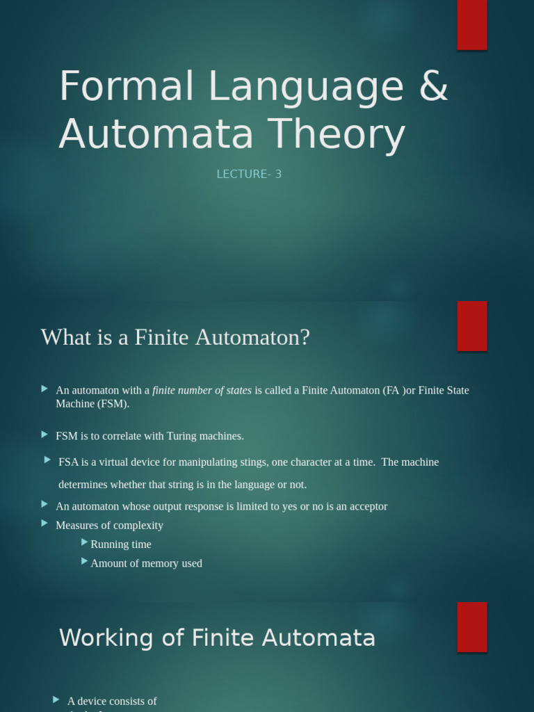 Automata Therory LEC-3 | PDF | Automata Theory | Computing Automata Therory LEC-3 | PDF | Automata Theory | Computing