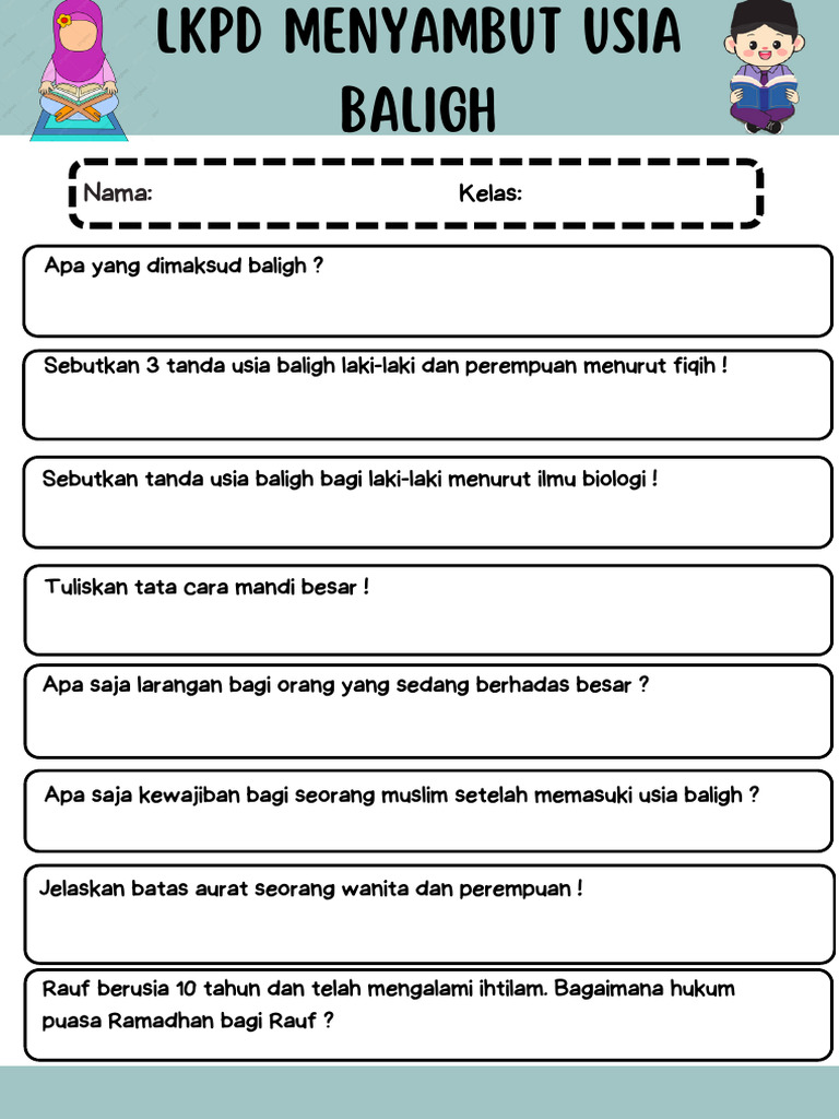 LKPD BALIGH Soal | PDF