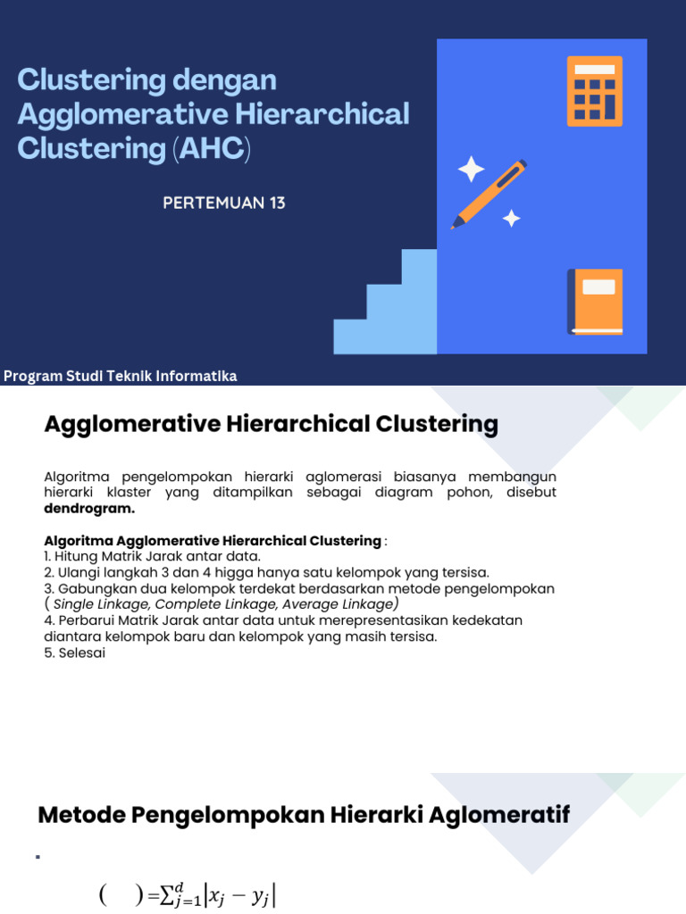 Metode Agglomerative Clustering | PDF