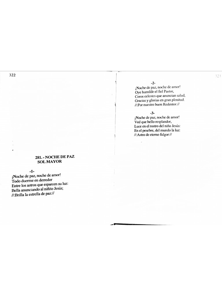 Villancicos NOCHE DE PAZ | PDF