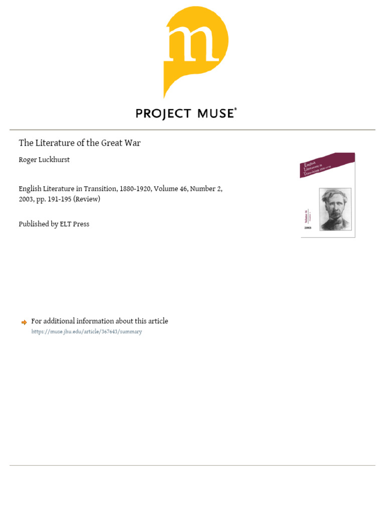 Project Muse 367643 | PDF | Rhetoric