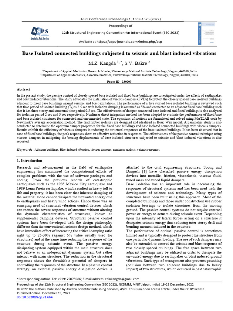 Paper 4 | PDF | Damping | Matrix (Mathematics)