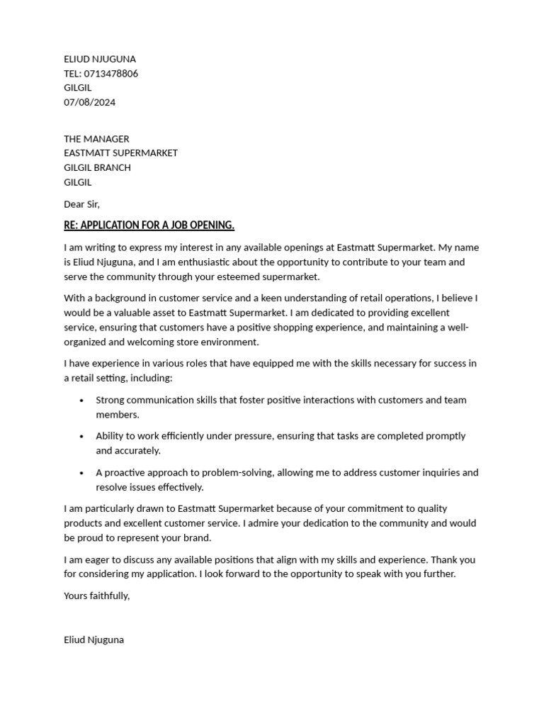 Eliud Njuguna | PDF | Business