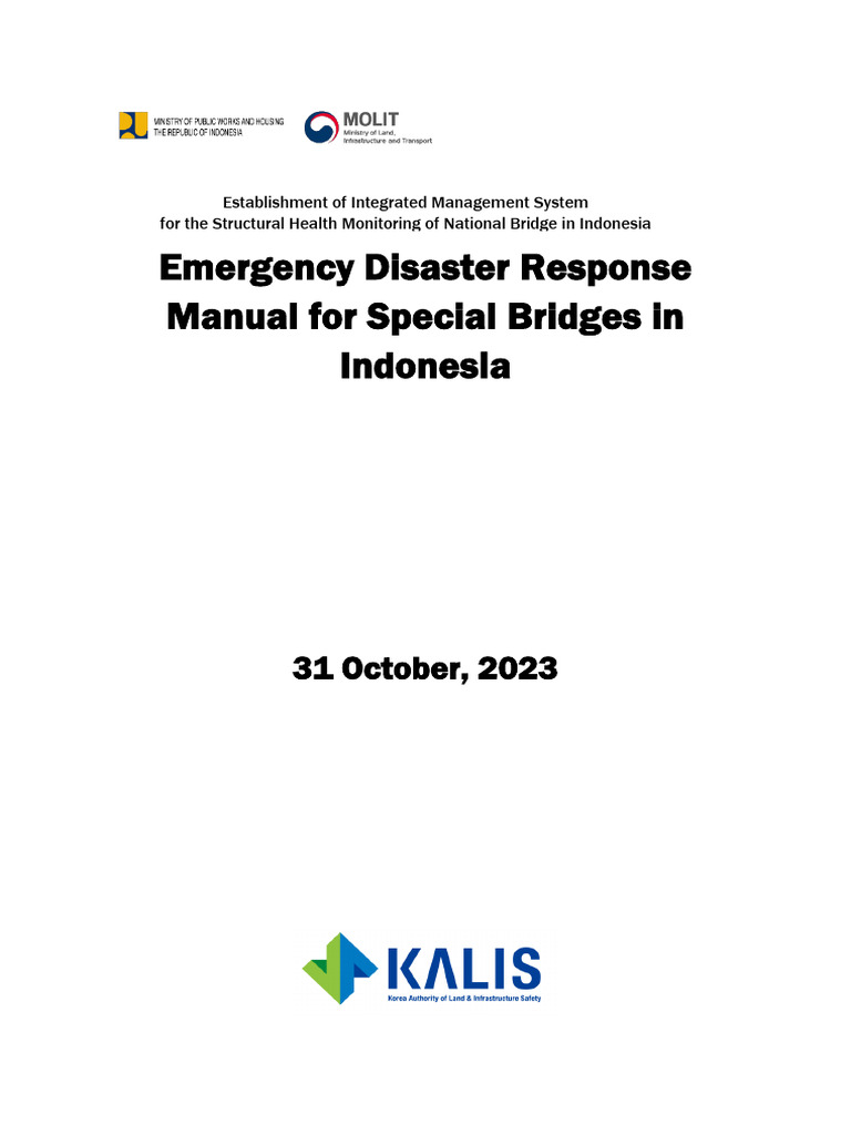 Emergency Disaster Response Manual For Special Bridge in Indonesia (ENG) - Submission - (2023 ...