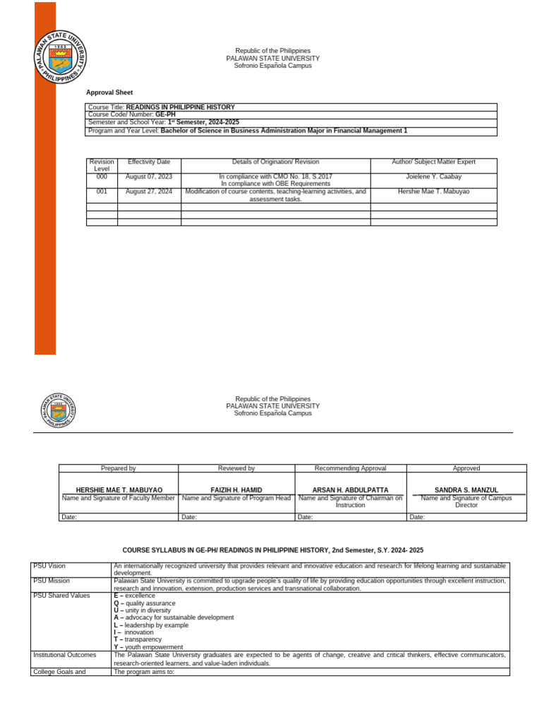 Ge - PH - Reading in Philippine History | PDF | Philippines | Primary ...