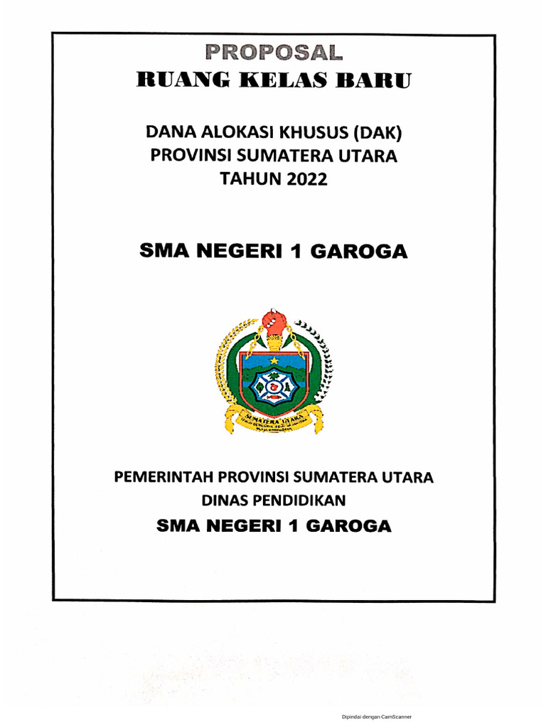 Proposal RKB SMA N 1 Garoga | PDF