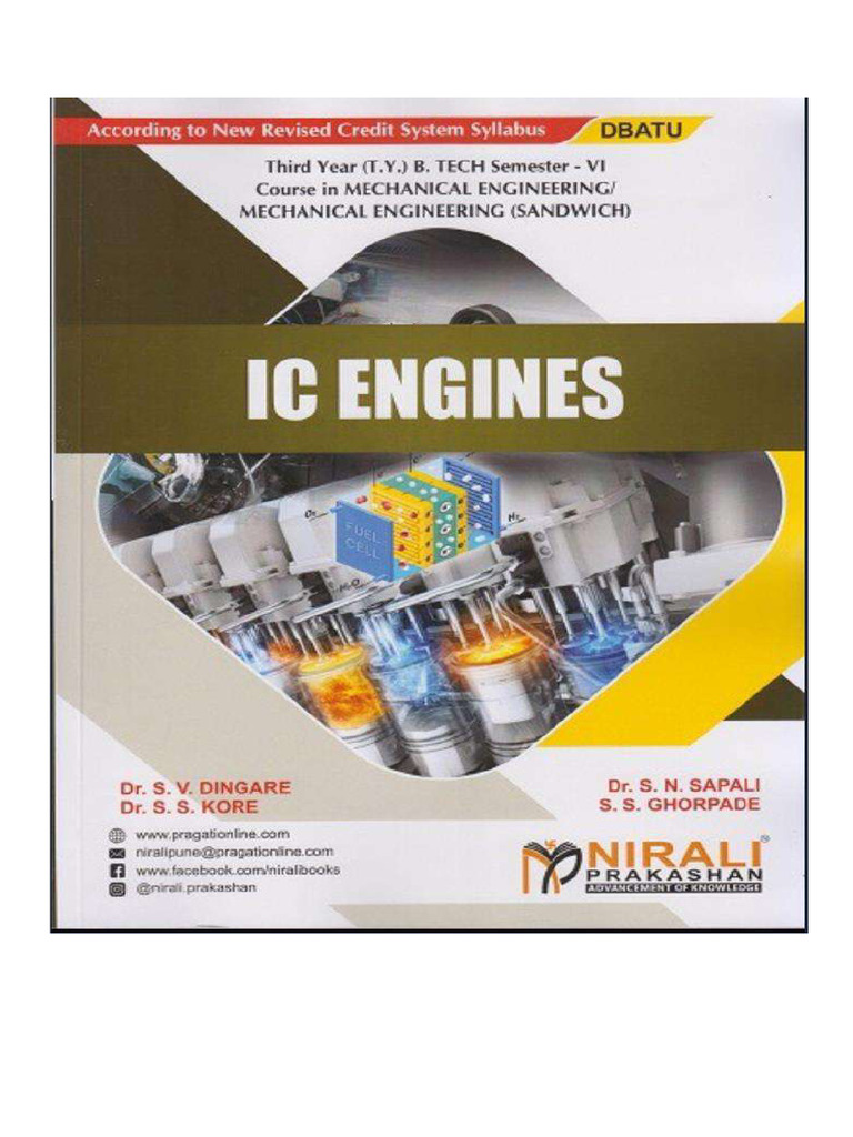 IC Engines Course Overview and Details | PDF | Internal Combustion ...