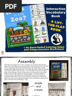 Zoo Animals Cut and Paste Activity | PDF