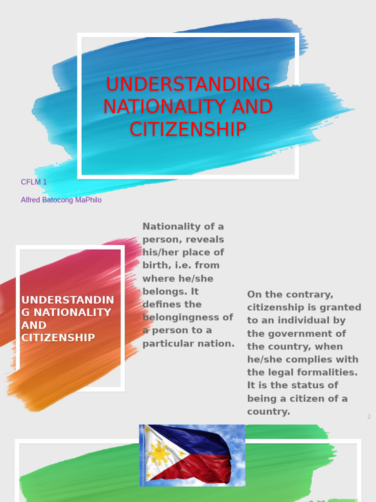 Ppt8 Cflm1 Understanding Nationalism and Citzenship | PDF | Citizenship ...