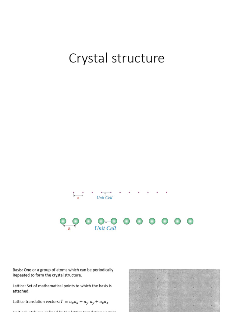 Understanding Crystal Structure Basics | PDF