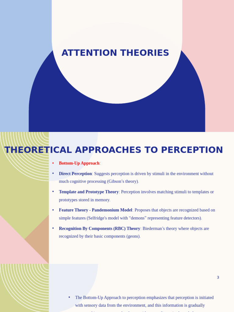 Attention Theories 1 | PDF | Parsing | Perception