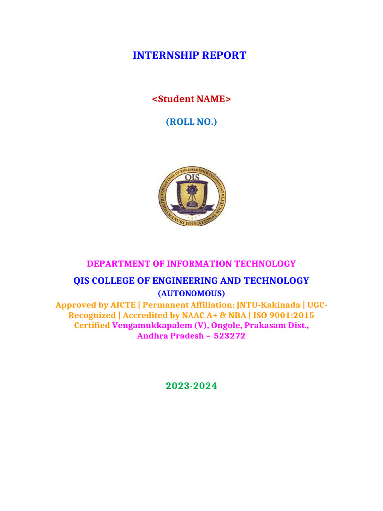 IT Internship Report Summary | PDF | Art | Computers