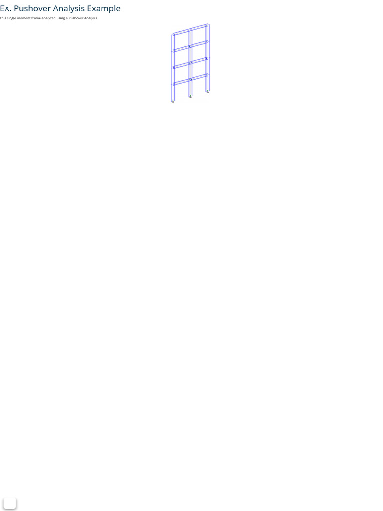 EX. Pushover Analysis Example | PDF