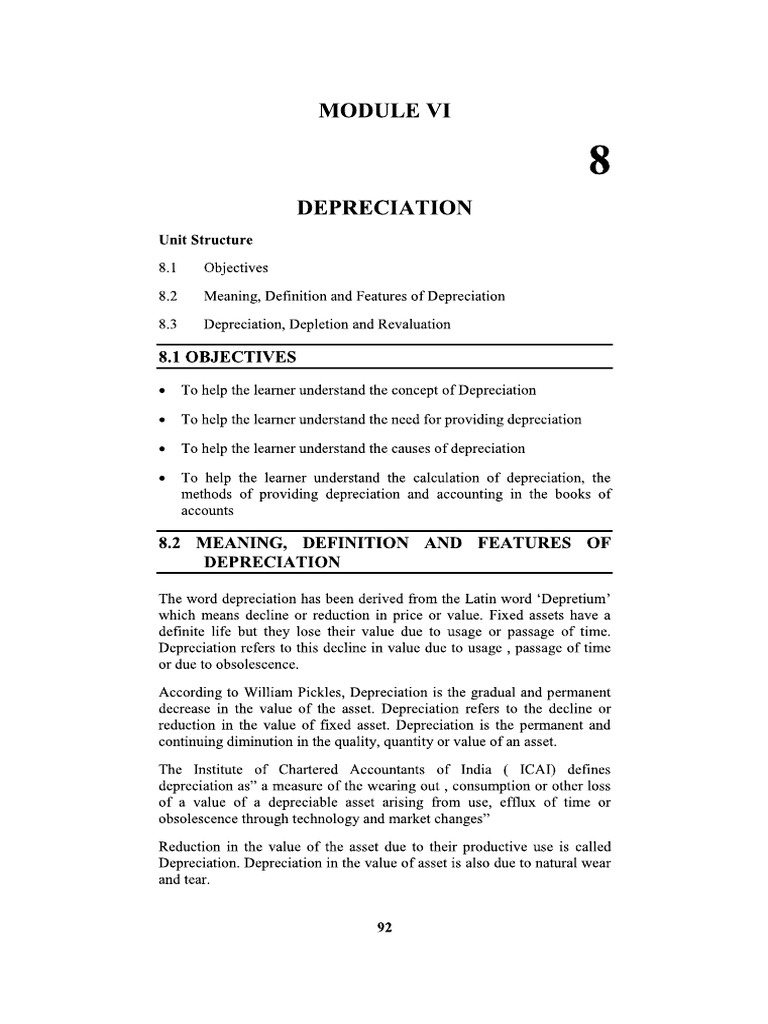 Depreciation Notes | PDF