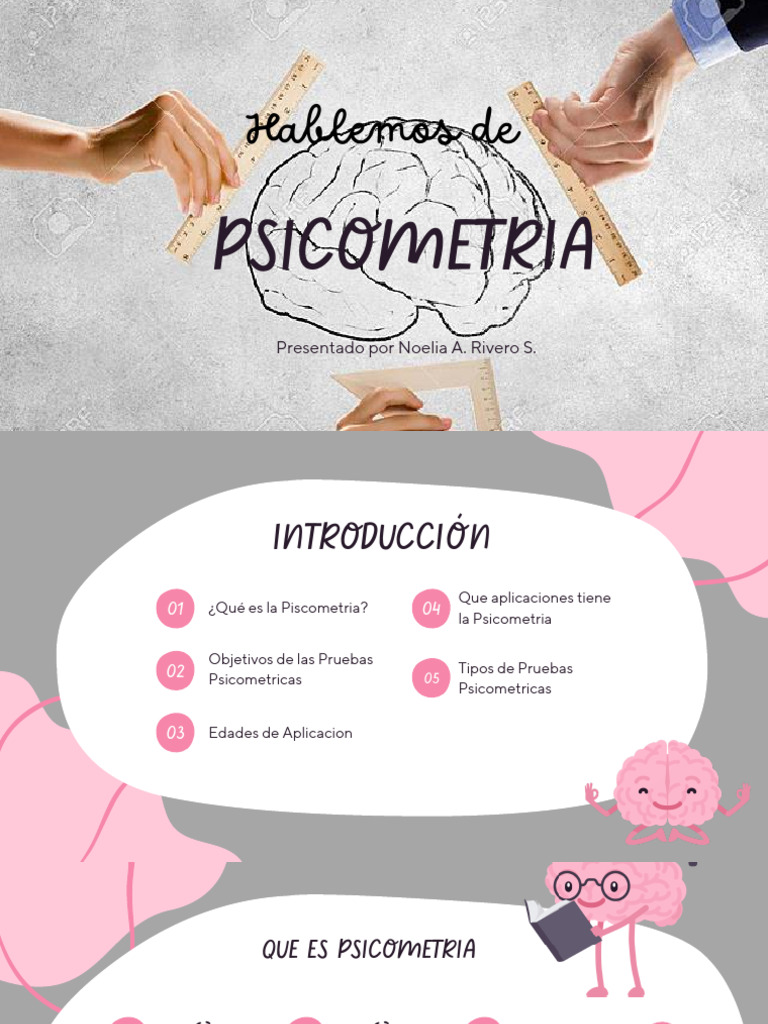 Presentación PSICOMETRIA | PDF | Inteligencia | Sicología