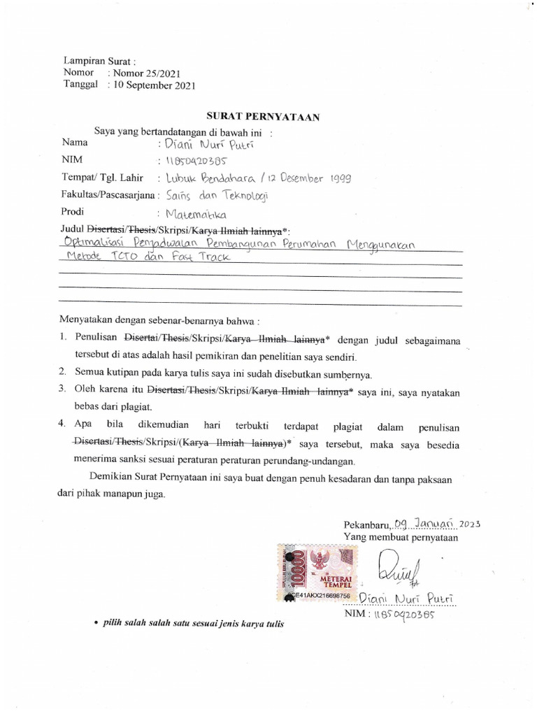 PERNYATAAN | PDF