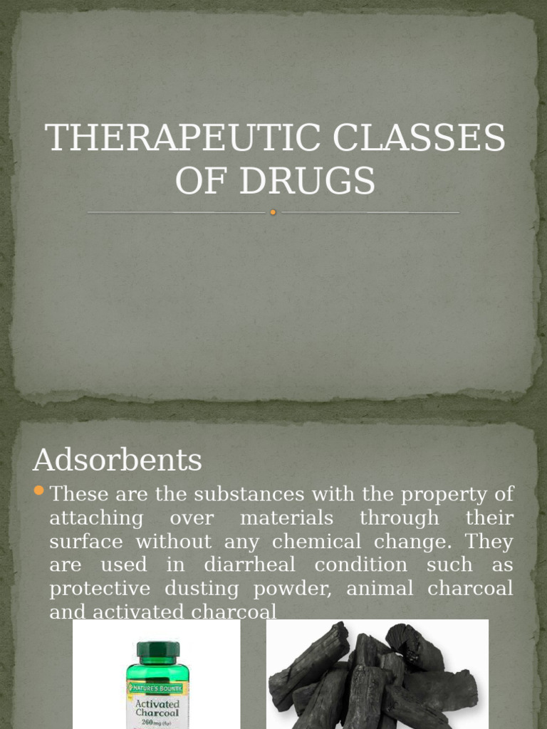 Therapeutic Classes of Drugs | PDF | Heart | Constipation