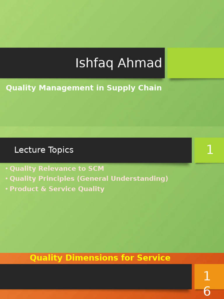Lec 3-4 - Quality Fundamentals and Dimensions - PART 2 | PDF