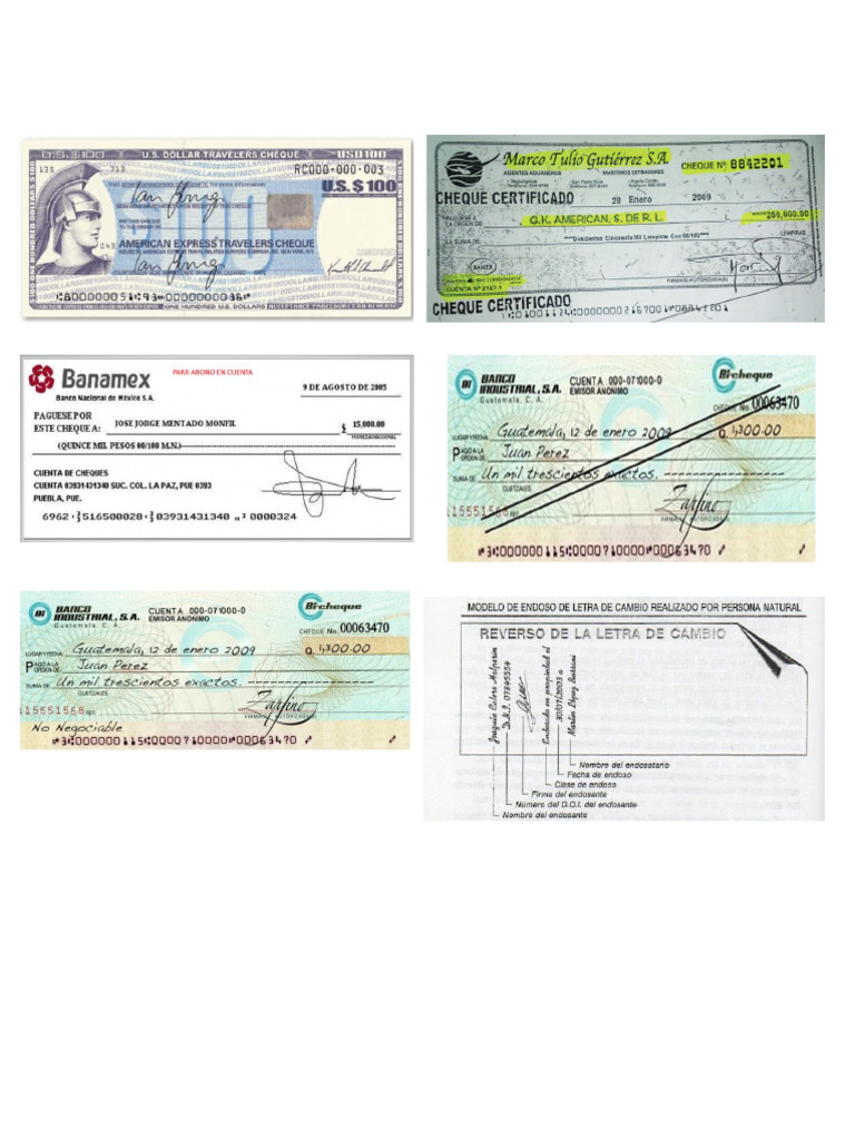 Tipos de Cheques | PDF