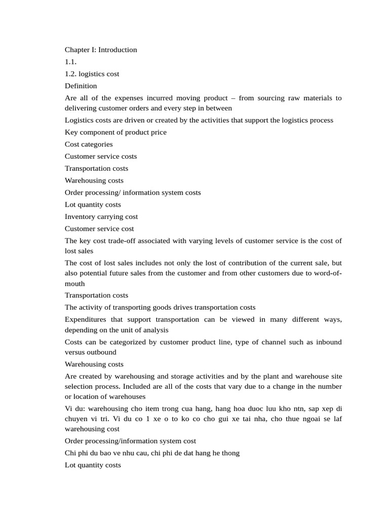 Logistic Pdf Cargo Logistics