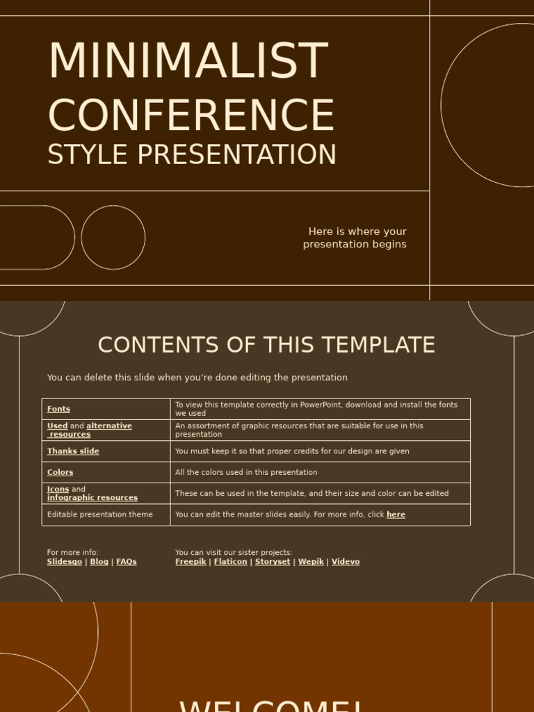 Minimalist Conference Style Presentation by Slidesgo | PDF | Planets ...