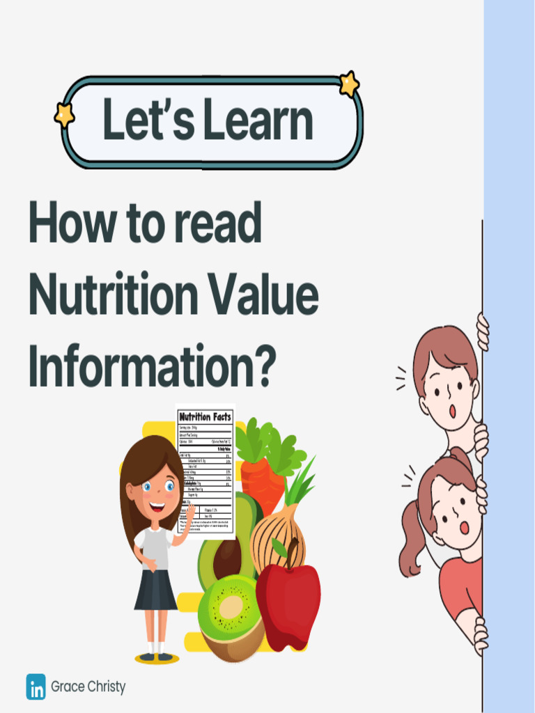 Nutrition Facts - Grace Christy | PDF | Nutrition Facts Label | Food Energy