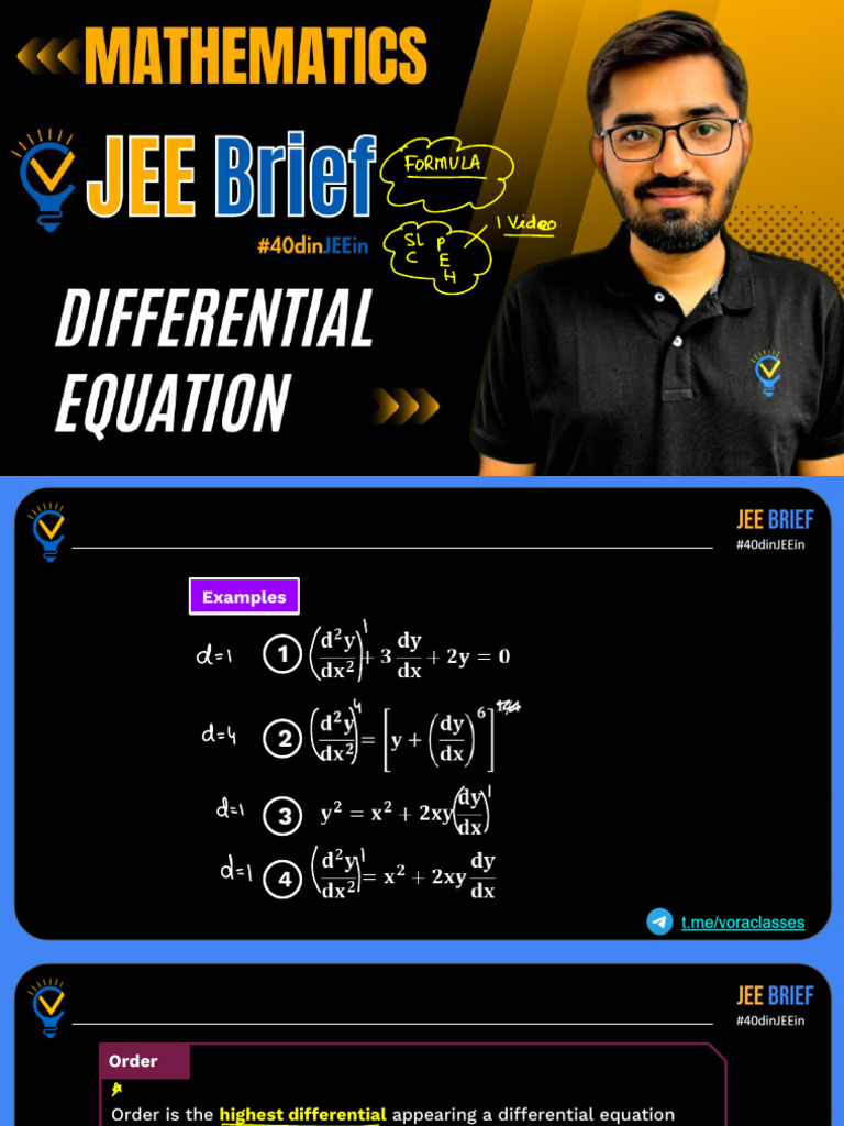 Differntial Equation | PDF | Equations | Mathematical Analysis