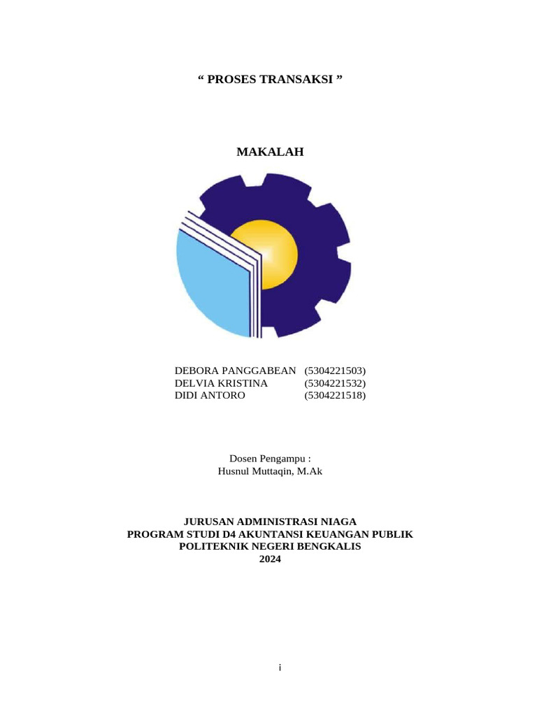 Proses Transaksi | PDF