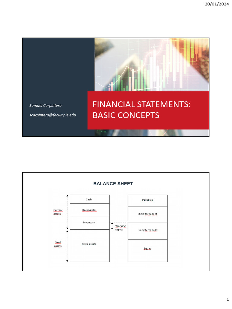 Basic Concepts - Financial Statements | PDF