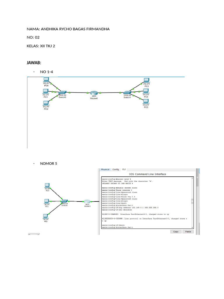 Tugas Subnetting Cidr Andhika Xii TKJ 2 | PDF